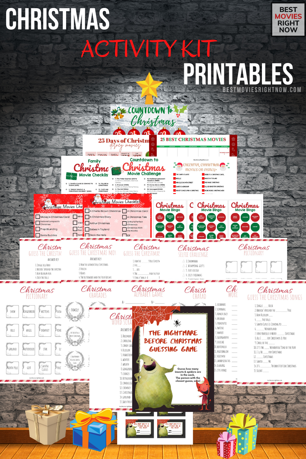 Christmas Movies Activity Kit - What to Watch Guide