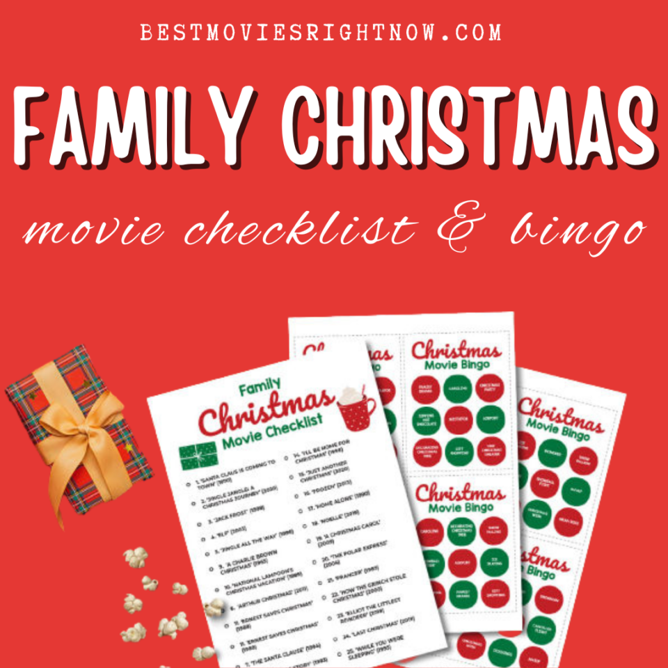 Family Christmas Movie Checklist & Christmas Movie Bingo - What to ...