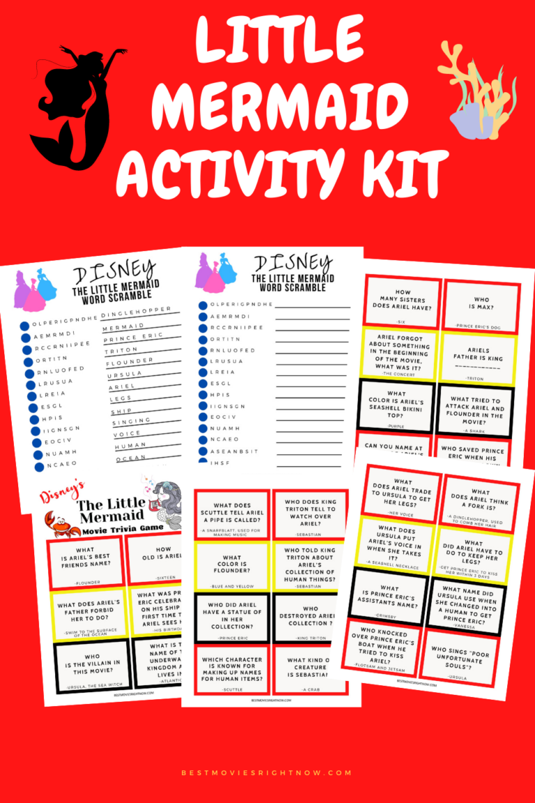 Little Mermaid Activity Kit - What to Watch Guide