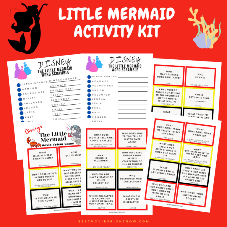 Little Mermaid Activity Kit - What to Watch Guide