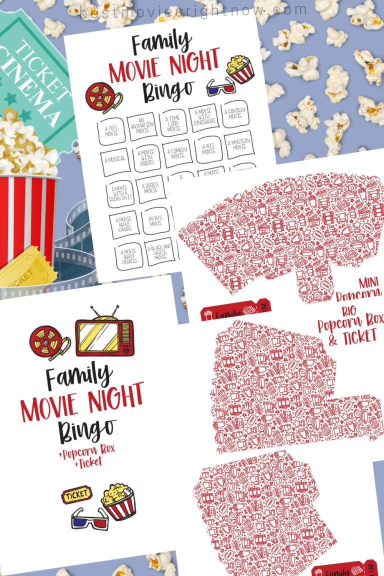 Family Movie Night Bingo - What to Watch Guide