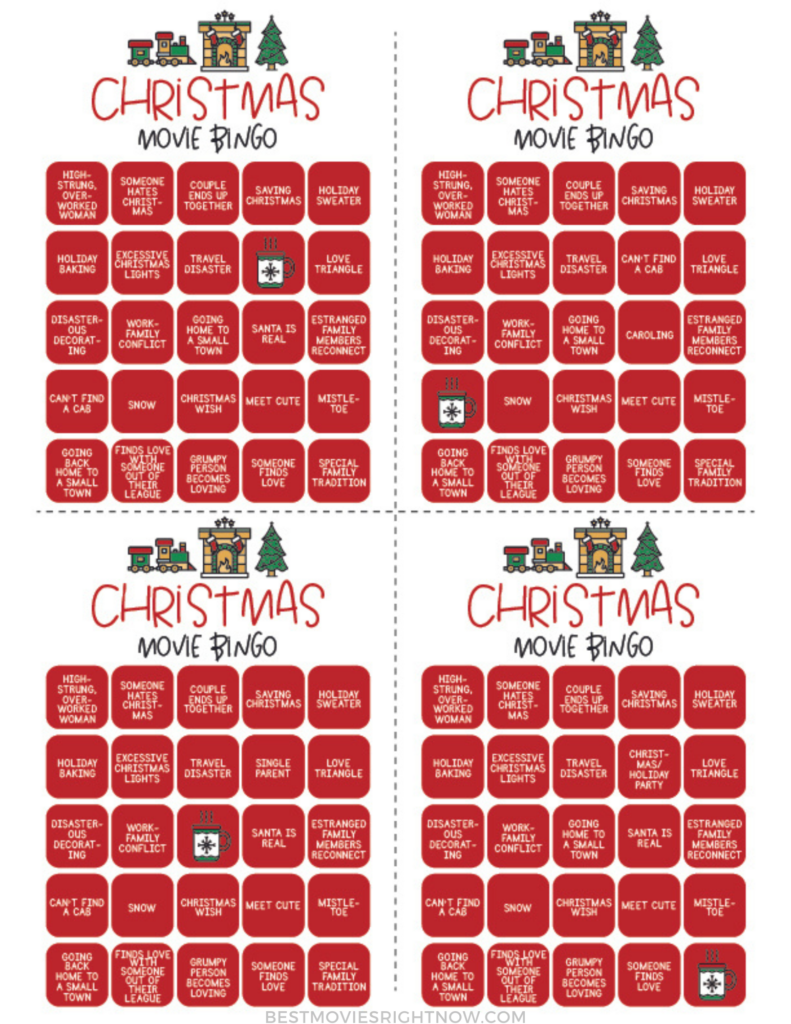 Christmas Movies Bucket List & Bingo - What to Watch Guide