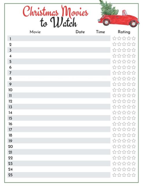Christmas Movie Challenge - What to Watch Guide