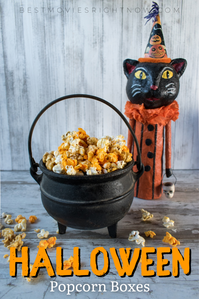 Halloween Popcorn Boxes - What to Watch Guide
