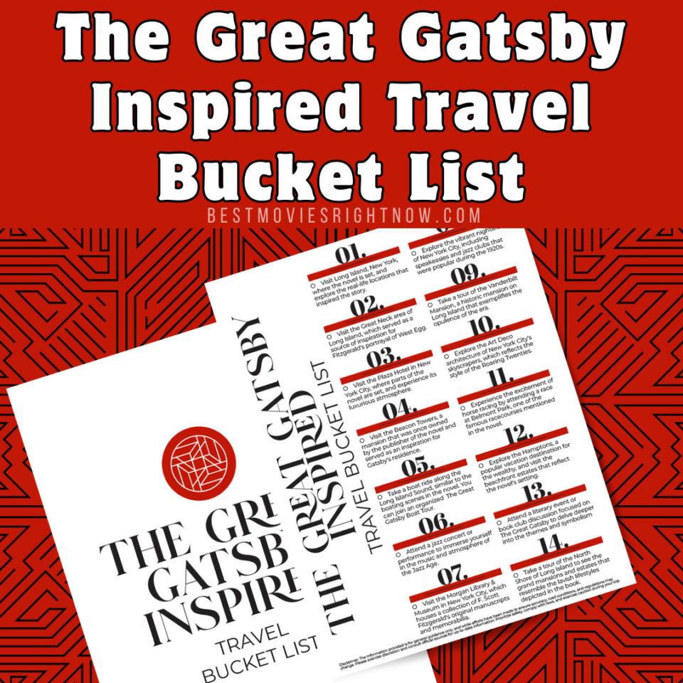 The Great Gatsby Inspired Travel Bucket List - What to Watch Guide